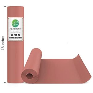 pink butcher paper for smoking meat - 18 inch x 100 feet - food grade – unwaxed and uncoated – made in usa