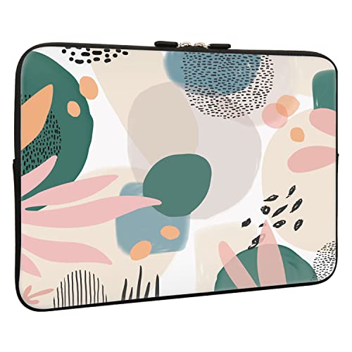 Lapac Laptop Sleeve Bag 13-14 Inch Abstract Art Sketch, Water Repellent Neoprene Light Weight Computer Skin Bag, Pink Notebook Carrying Case Cover Bag for 13/14 Inch MacBook Pro, MacBook Air