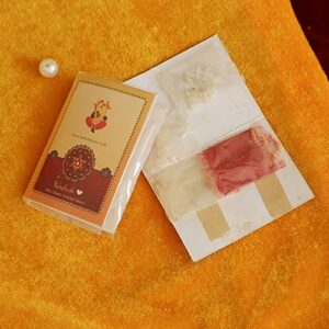 TIED RIBBONS Rakhi for Brother and Bhabhi Gift Set | Lumba Rakhi for Bhabhi | Raksha Bandhan Card | Roli Chawal Tika - Bhaiya Bhabhi Rakhi Set for Bhai Bhabhi | Rakhi for Bhaiya Bhabhi