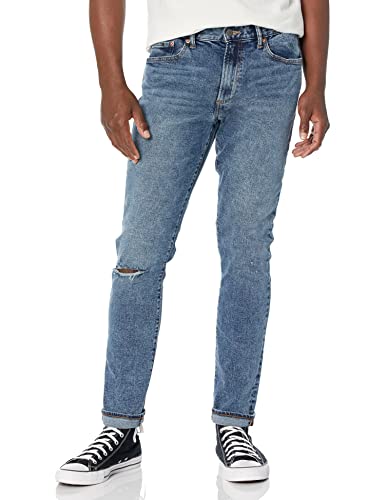 GAP Mens Skinny Fit Jeans, Medium Destroy, 38W x 32L US