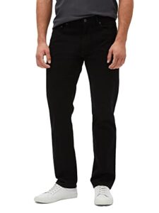 gap mens straight fit jeans, true black, 38w x 30l us