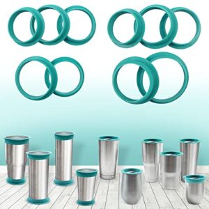 10pcs tumbler shields for epoxy tumbler, silicone tumbler protector keeps spray paint, epoxy resin out of the inside of cup, working on tumbler turner to keep tumblers clean