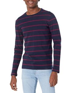 gap mens everyday soft long sleeve t-shirt t shirt, tapestry navy, small us