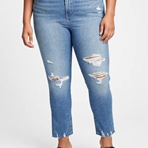 GAP Womens High Rise Vintage Slim Fit Jeans, Medium Rock, 29 Regular US