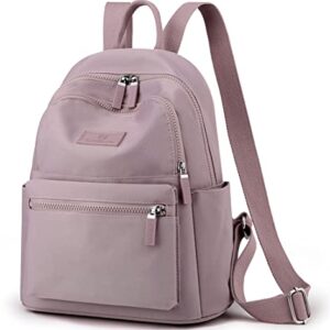 Collsants Small Backpack for Women Mini Backpack Small Backpack Purse Nylon Day Packs (Light Purple)