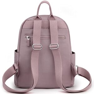 Collsants Small Backpack for Women Mini Backpack Small Backpack Purse Nylon Day Packs (Light Purple)