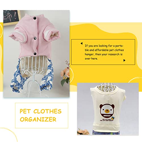 Pet Clothing Display Rack: Pet Clothing Rack Durable Clothing Racks for Hanging Clothes for Doll Pet Clothes Dress Display Rack Useful Pet Clothing Holder