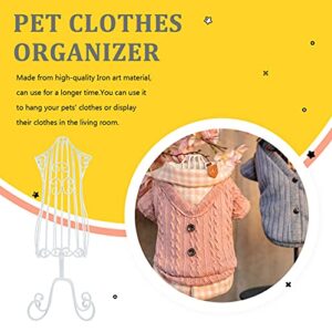 Pet Clothing Display Rack: Pet Clothing Rack Durable Clothing Racks for Hanging Clothes for Doll Pet Clothes Dress Display Rack Useful Pet Clothing Holder