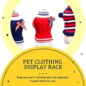 Pet Clothing Display Rack: Pet Clothing Rack Durable Clothing Racks for Hanging Clothes for Doll Pet Clothes Dress Display Rack Useful Pet Clothing Holder