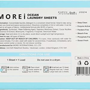 Portable Laundry Detergent Sheets - no Scent，heavier piece 35 count, Quick Disolve, Ecoigy,Eco-friendly, Zero Waste, Plastic Free, Liquid free, Powder free, Easier than Pods, Packs or Pacs, for Home Dorm Travel Camping & Hand Washing Clean No Waste Fresh