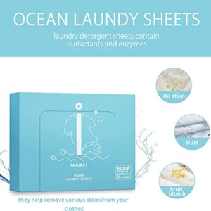 Portable Laundry Detergent Sheets - no Scent，heavier piece 35 count, Quick Disolve, Ecoigy,Eco-friendly, Zero Waste, Plastic Free, Liquid free, Powder free, Easier than Pods, Packs or Pacs, for Home Dorm Travel Camping & Hand Washing Clean No Waste Fresh