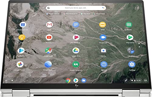 HP Chromebook x360 2 in 1 Touchscreen Flip Laptop, 13.5" WUXGA+ IPS Display, Intel Core i5 Processor, 8GB DDR4 RAM, 256GB SSD, Convertible Design, ChromeOS, Bluetooth, Speaker, Wifi, Silver (Renewed)