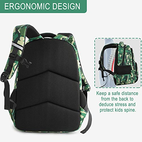 Robhomily Boys Backpacks for Elementary Kindergarten Backpack for Boy Kids School Backpack for Boys Lightweight Shark