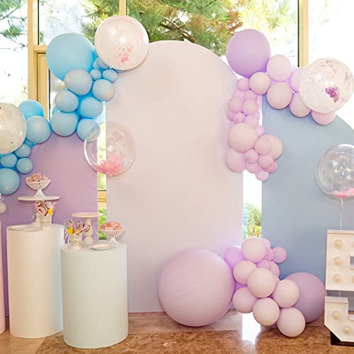 JOYYPOP Pastel Balloon Garland Kit 128pcs Macaron Rainbow Balloon Arch Kit for Baby Shower Birthday Wedding Children's Day Party Decorations