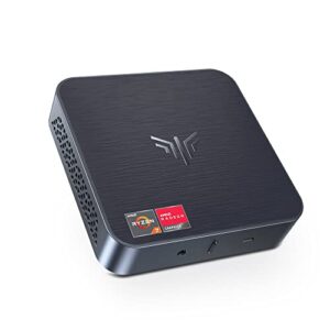 kamrui amd ryzen 7 3750h mini pc, windows 11 pro 16gb ram 512 gb ssd micro desktop computers, radeon rx vega 10 graphics, dp 4k dual screen, small form factor for office, video editing, light gaming