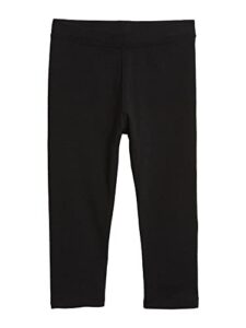 gap baby girls stretch jersey legging, true black, 3-6 months us