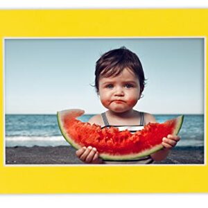 20x30 Mat for 24x36 Frame - Precut Mat Board Acid-Free Yellow 20x30 Photo Matte Made to Fit a 24x36 Picture Frame, Premium Matboard for Family Photos, Show Kits, Art, Picture Framing, Pack of 25 Mats