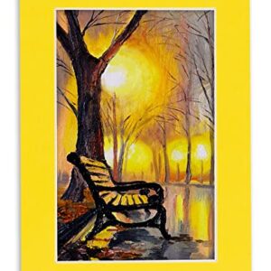 20x30 Mat for 24x36 Frame - Precut Mat Board Acid-Free Yellow 20x30 Photo Matte Made to Fit a 24x36 Picture Frame, Premium Matboard for Family Photos, Show Kits, Art, Picture Framing, Pack of 25 Mats