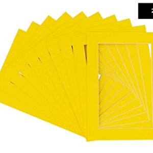 20x30 Mat for 24x36 Frame - Precut Mat Board Acid-Free Yellow 20x30 Photo Matte Made to Fit a 24x36 Picture Frame, Premium Matboard for Family Photos, Show Kits, Art, Picture Framing, Pack of 25 Mats