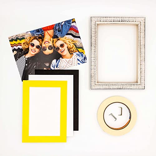 20x30 Mat for 24x36 Frame - Precut Mat Board Acid-Free Yellow 20x30 Photo Matte Made to Fit a 24x36 Picture Frame, Premium Matboard for Family Photos, Show Kits, Art, Picture Framing, Pack of 25 Mats