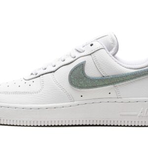 Nike Womens W Air Force 1 '07 ESS DH4407 101 Glitter Swoosh - Size 7.5W