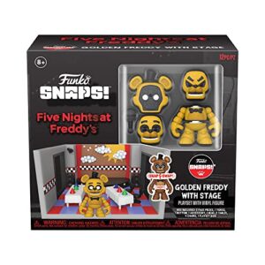 funko pop! snaps: five nights at freddy's - golden freddy, playset