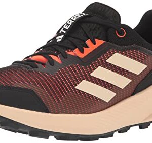 adidas Men's Terrex Trailrider Trail Running Shoe, Impact Orange/White/Black, 10