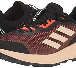 adidas Men's Terrex Trailrider Trail Running Shoe, Impact Orange/White/Black, 10