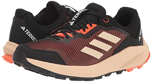 adidas Men's Terrex Trailrider Trail Running Shoe, Impact Orange/White/Black, 10