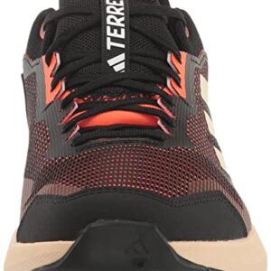 adidas Men's Terrex Trailrider Trail Running Shoe, Impact Orange/White/Black, 10