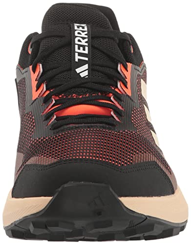 adidas Men's Terrex Trailrider Trail Running Shoe, Impact Orange/White/Black, 10