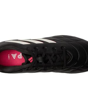 adidas Copa Pure.3 Firm Ground Soccer Shoe, Black/Zero Metallic/Team Shock Pink, 5 US Unisex Big Kid