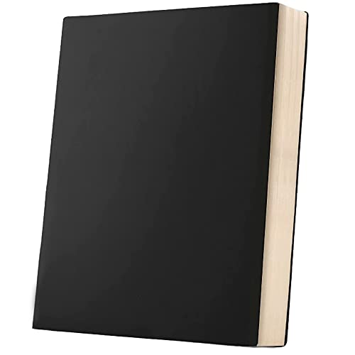 UIRIO Thick Journal Notebook | A4 Large 8 x11.5 inches Wide Ruled Paper | Soft Faux Leather Cover 400-Pages, Ideal for Writing, School, Work, Men, Women (Black)