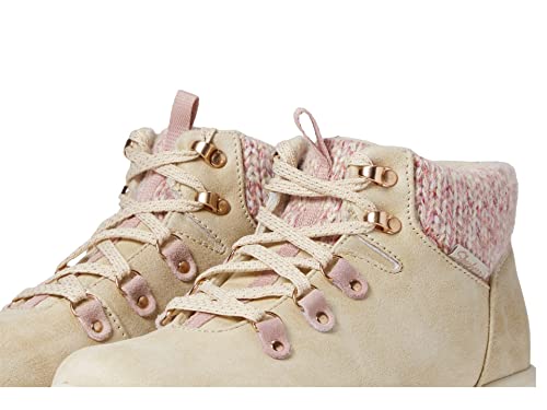 Skechers Women's Synergy-Pretty Hiker Fashion Boot, Natural/Pink, 11