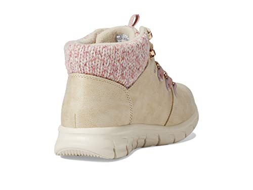 Skechers Women's Synergy-Pretty Hiker Fashion Boot, Natural/Pink, 11