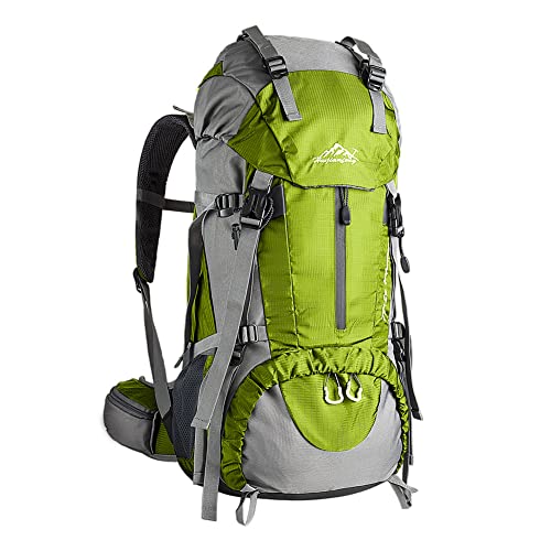 DADAYIYO 50L Hiking Backpack Lightweight Water Resistant,Mountain Climbing Camping Outdoor Sport Daypack(Green)