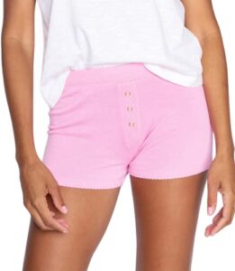 pj salvage womens loungewear barbie - wake up short pajama bottom, barbie pink, small us