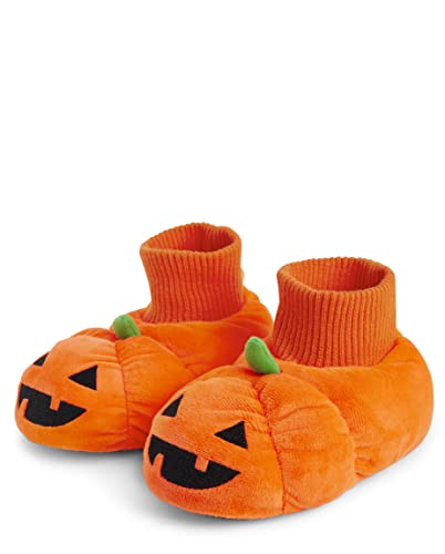 Gymboree,Slippers,Halloween Pumpkin,11-12