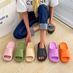 Platform Pillow Slippers Slides for Women and Men, EVA Anti-Slip Cloud Slippers Lightweight Spa Open Toe Shower Sandals for Indoor & Outdoor