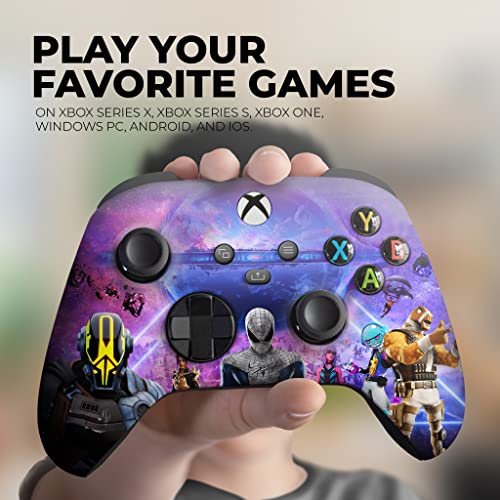 DreamController Original X-box Wireless Controller Special Edition Customized Compatible with X-box One S/X-box Series X/S & Windows 10 Made with Advanced HydroDip Print Technology(Not Just a Skin)