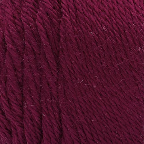 Caron Simply Soft Burgundy Yarn - 3 Pack of 170g/6oz - Acrylic - 4 Medium (Worsted) - 315 Yards - Knitting, Crocheting & Crafts