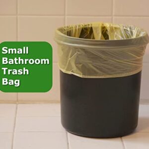 1.2 Gallon Small Trash Bags (420 Count) CCLINERS 1 Gallon Garbage Bags 5l Bathroom Trash Can Liners (420 Bags, 6 Colors)