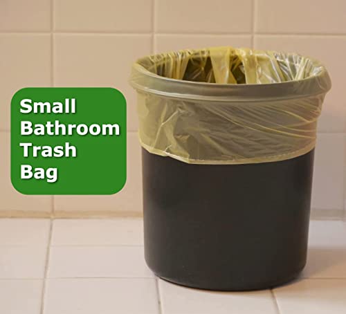 1.2 Gallon Small Trash Bags (420 Count) CCLINERS 1 Gallon Garbage Bags 5l Bathroom Trash Can Liners (420 Bags, 6 Colors)