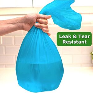 1.2 Gallon Small Trash Bags (420 Count) CCLINERS 1 Gallon Garbage Bags 5l Bathroom Trash Can Liners (420 Bags, 6 Colors)