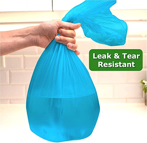 1.2 Gallon Small Trash Bags (420 Count) CCLINERS 1 Gallon Garbage Bags 5l Bathroom Trash Can Liners (420 Bags, 6 Colors)