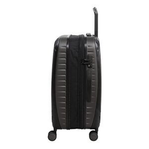 it luggage Lineal 32" Hardside Checked 8 Wheel Expandable Spinner, Dark Grey