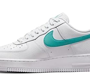 Nike Women's Air Force 1 Shoes, White/Washed Teal/White, 7