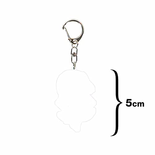 Baki Hanma Yujiro Keychain Acrylic Keyholder 3 Pieces Set Yujiro Hanma Backpack Pendant (1)