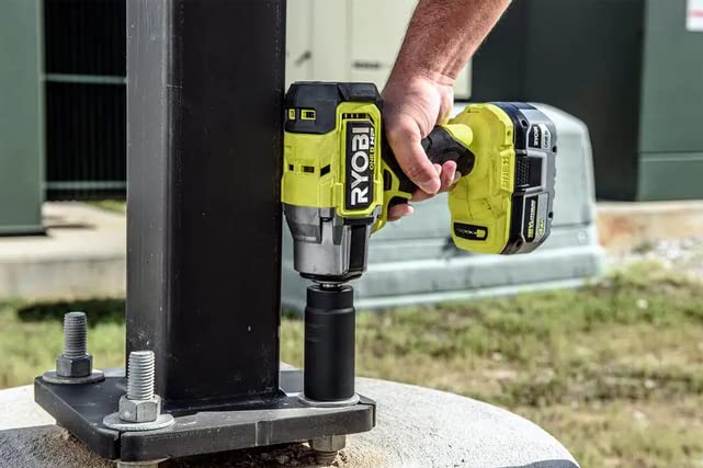 RYOBI P262K1 ONE+ HP 18V Brushless Cordless 4-Mode 1/2 in. Impact Wrench Kit w/ 4.0 Ah HIGH PERFORMANCE Lithium-Ion Battery & Charger