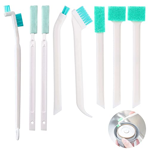 8in1 Household Cleaning Brushes Set, Small Crevice Cleaning Brushes for Bottle, Keyboard, Window Groove, Air Vent, Room and Kitchen Corner, Multipurpose Tiny Detail Cleaning Brush for Gap, Small Space